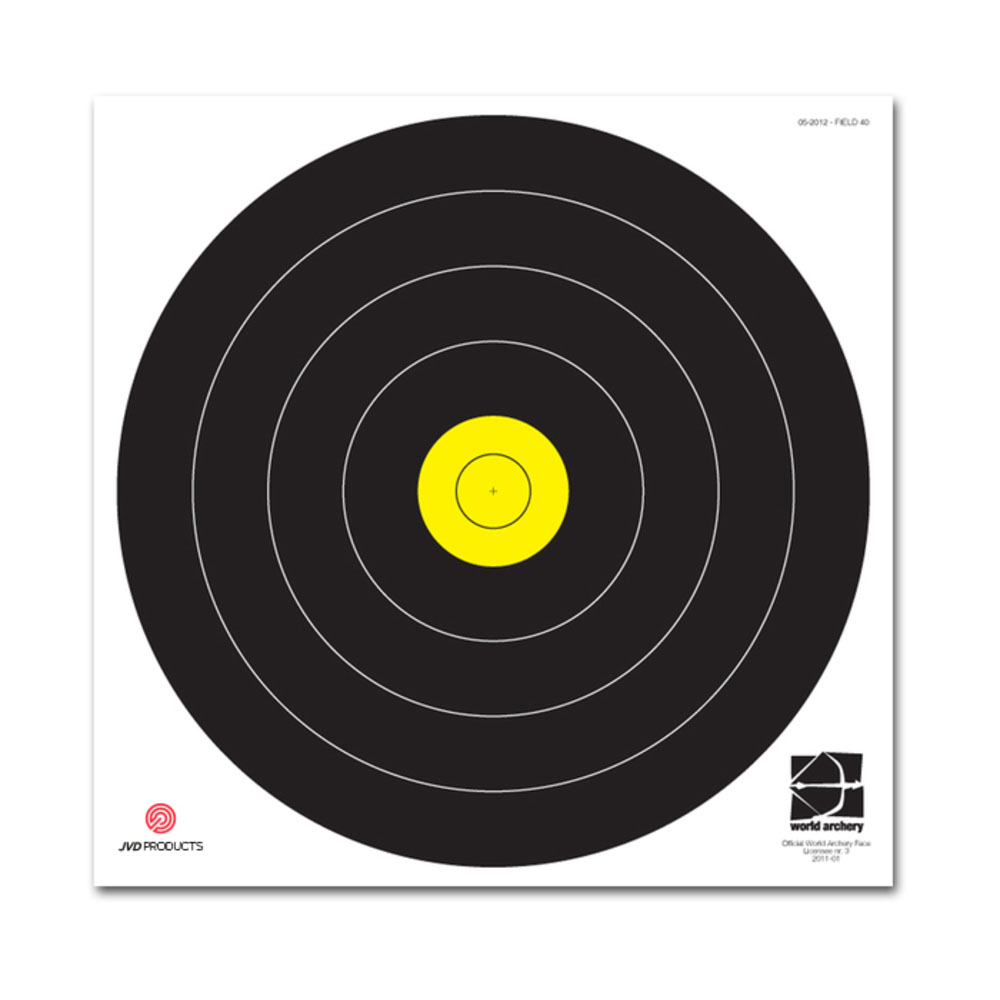 JVD Target Face Field 40cm - 250 pieces | 3DArcheryStore.com